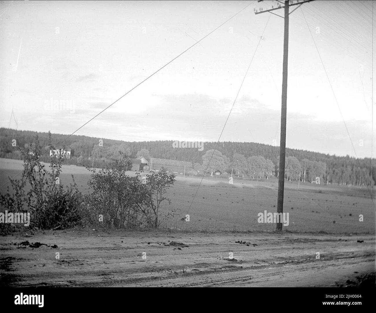 Landscape view, Flottsunda, Sunnersta, Uppsala 1915. Landscape View ...
