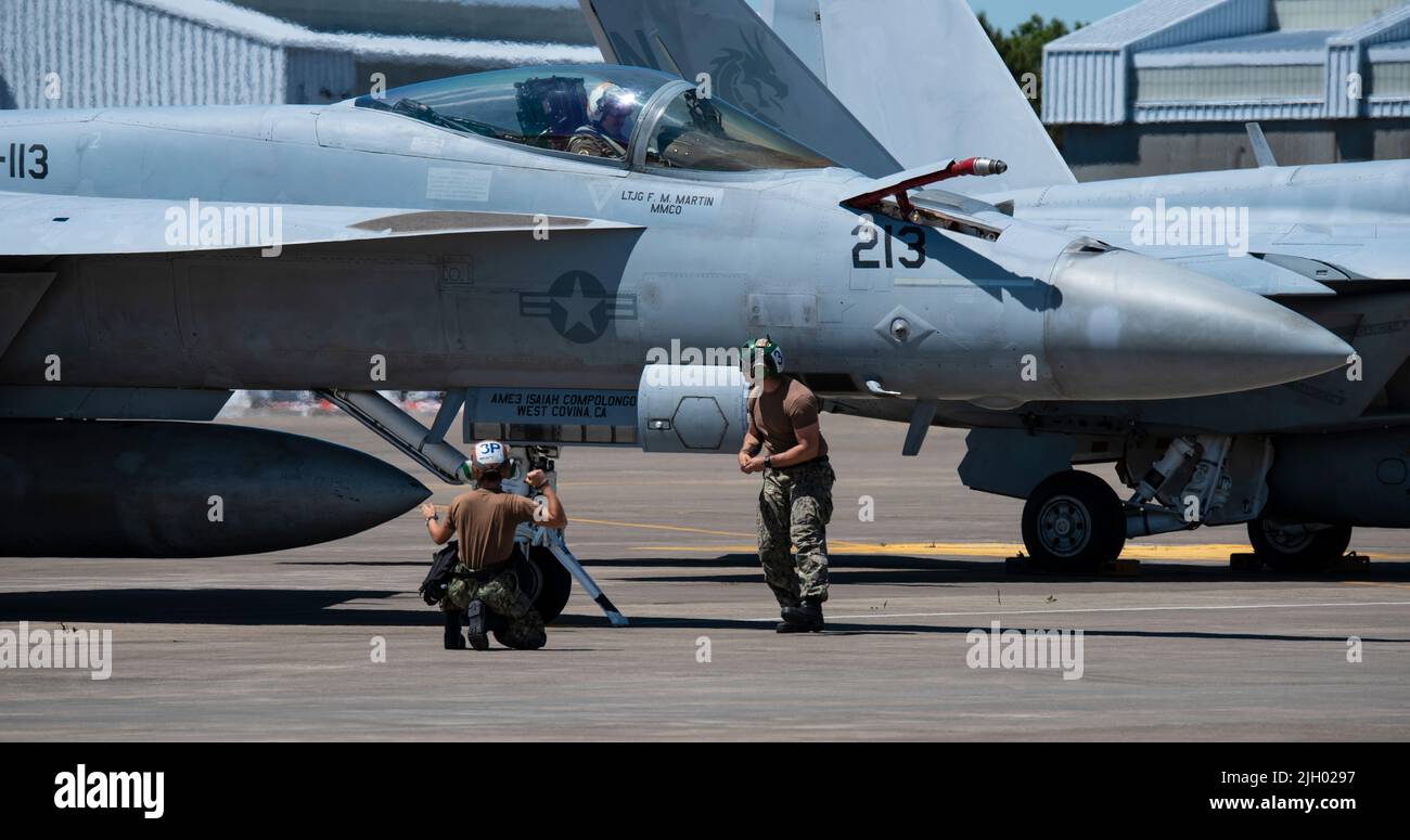F-18 Super Hornets from the Navy's Strike Fighter Squadron (VFA) 192 ...