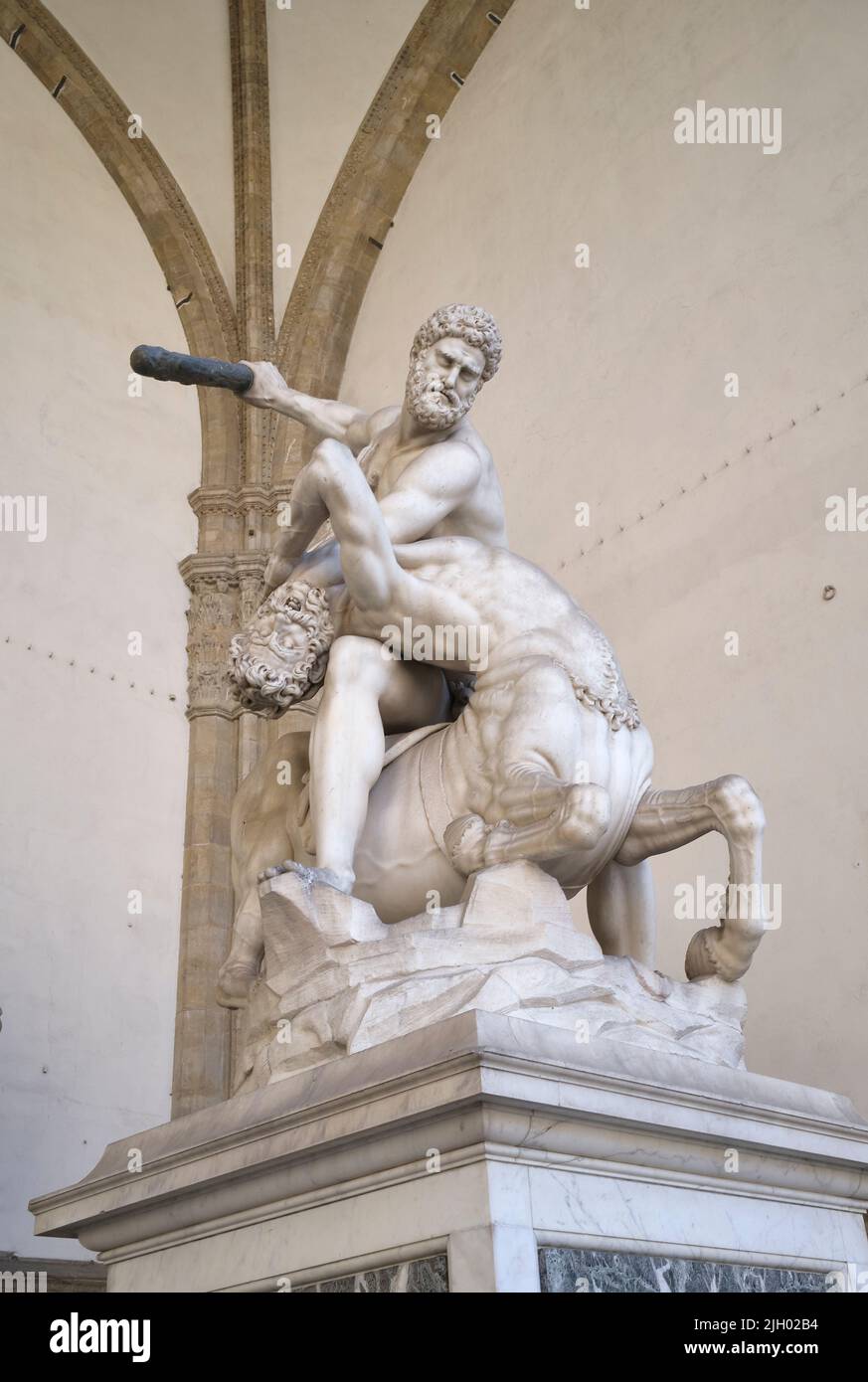 Hercules and Nessus Sculpture by Giambologna in the Loggia dei Lanzi ...