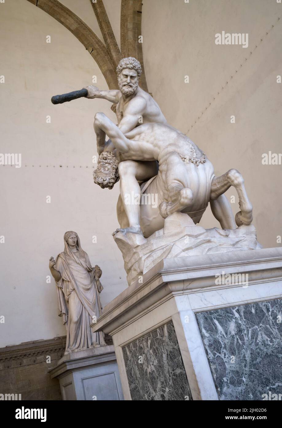 Hercules and Nessus Sculpture by Giambologna in the Loggia dei Lanzi ...