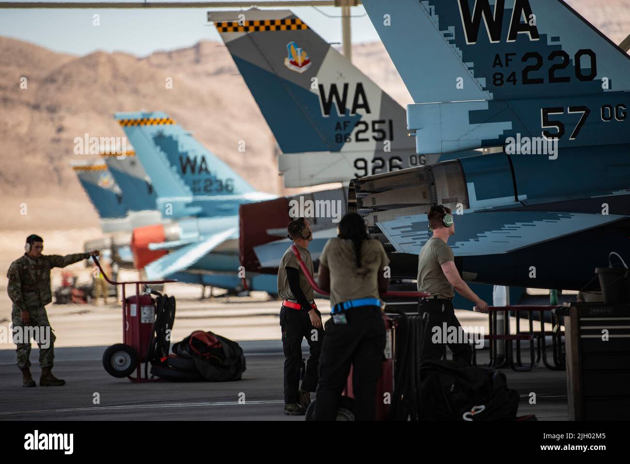 Aircraft Maintenance Airmen from the 57th Aircraft Maintenance Squadron ...