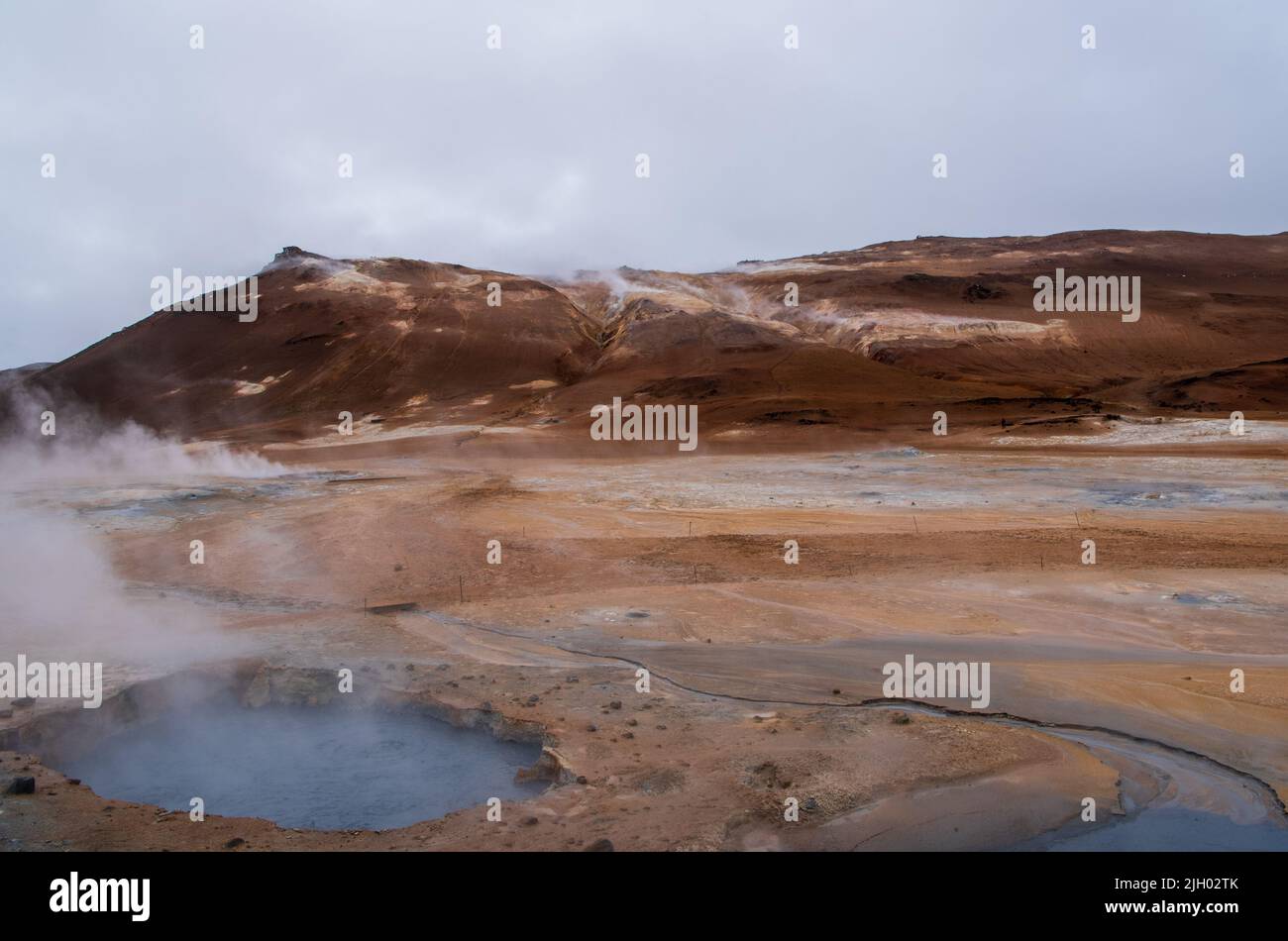 Hverir is one of the most active geothermal areas in all of Iceland ...