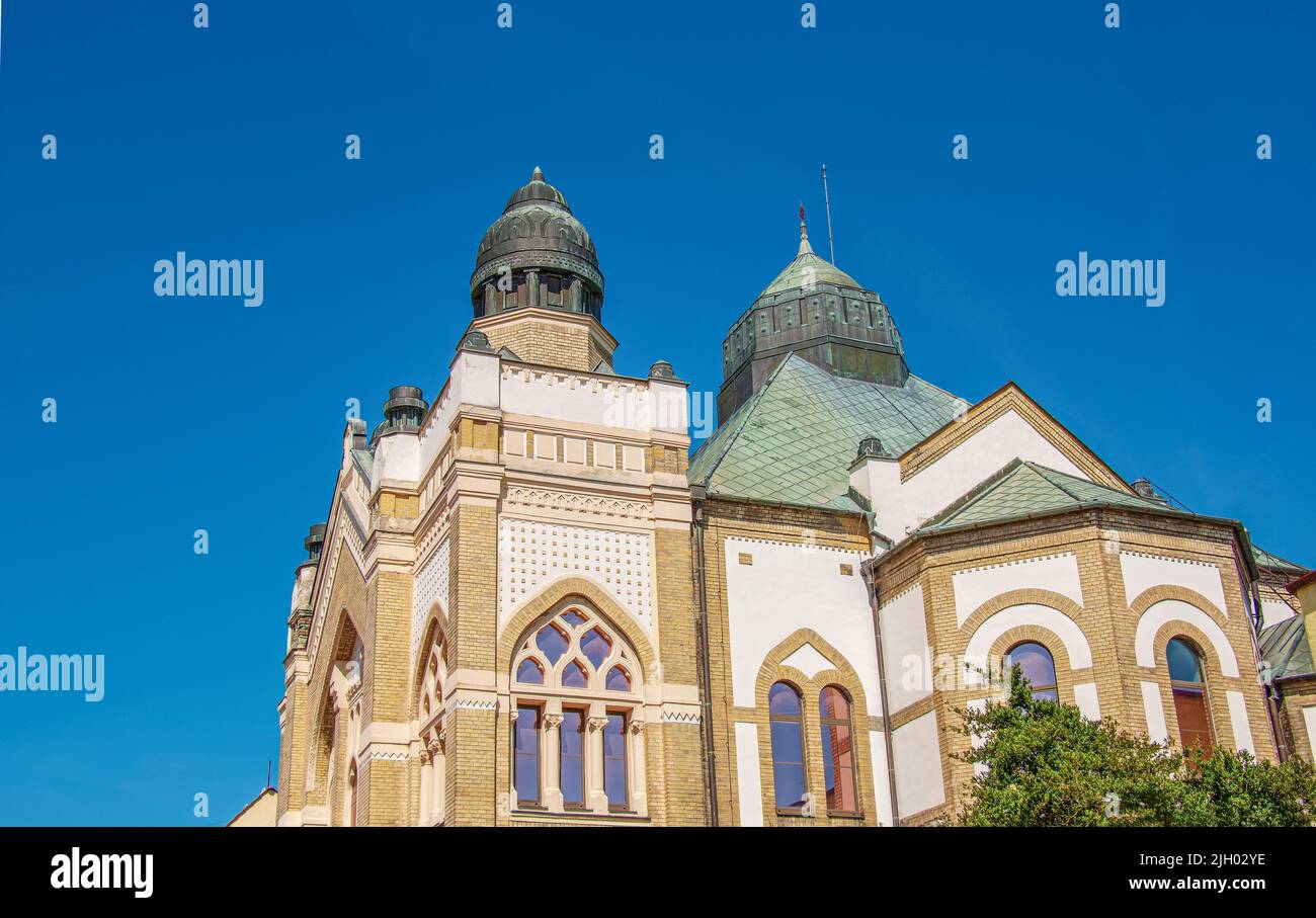 The synagogue building in Nitra, Slovak republic, Central Europe. The ...