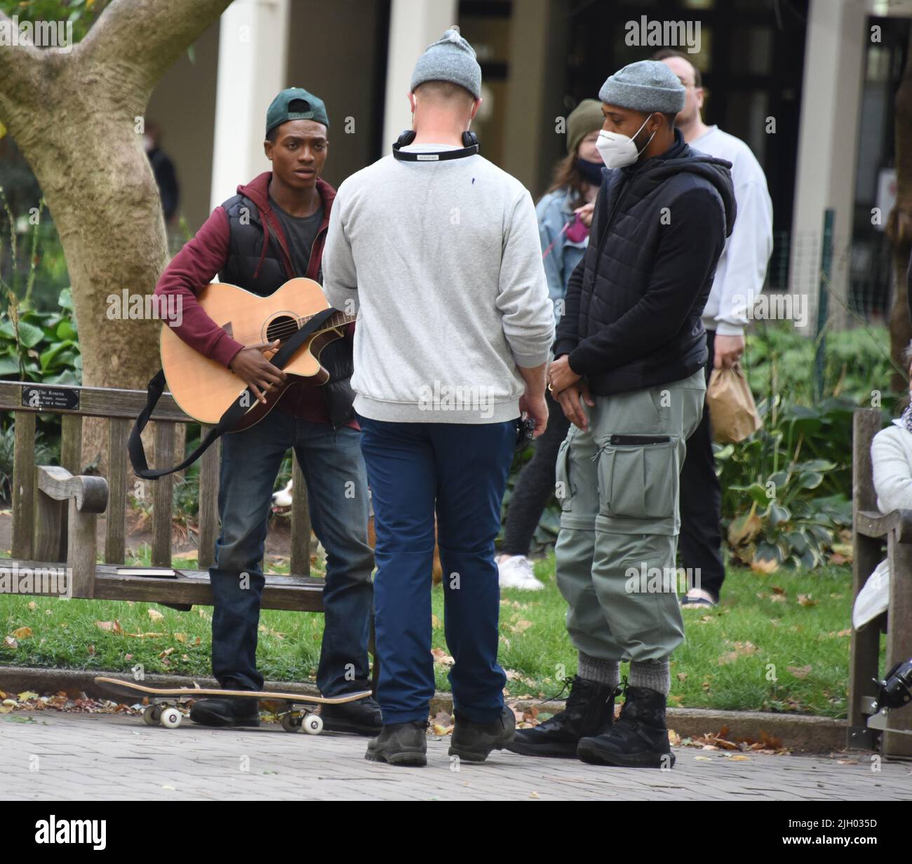 Nick Nolte filming 'Rittenhouse' in Philadelphia, Pennsylvania. Nolte ...