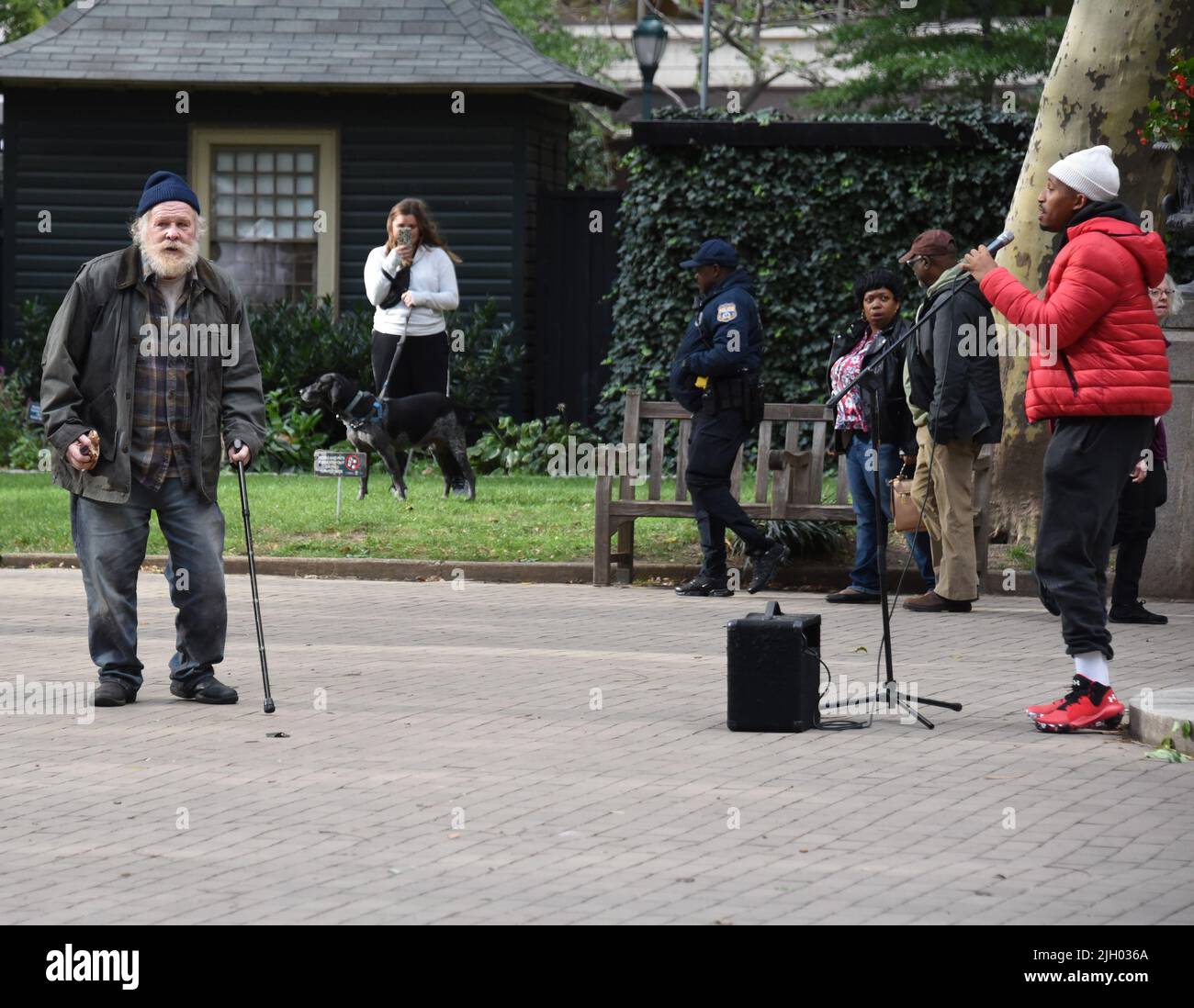 Nick Nolte filming 'Rittenhouse' in Philadelphia, Pennsylvania. Nolte ...