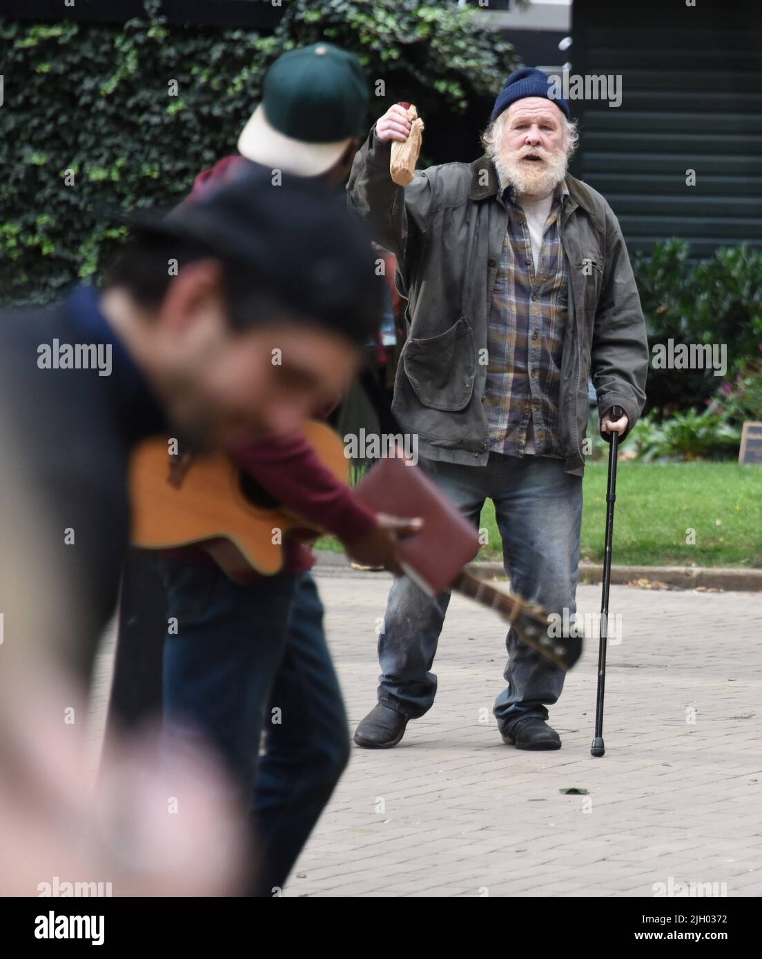 Nick Nolte filming 'Rittenhouse' in Philadelphia, Pennsylvania. Nolte ...