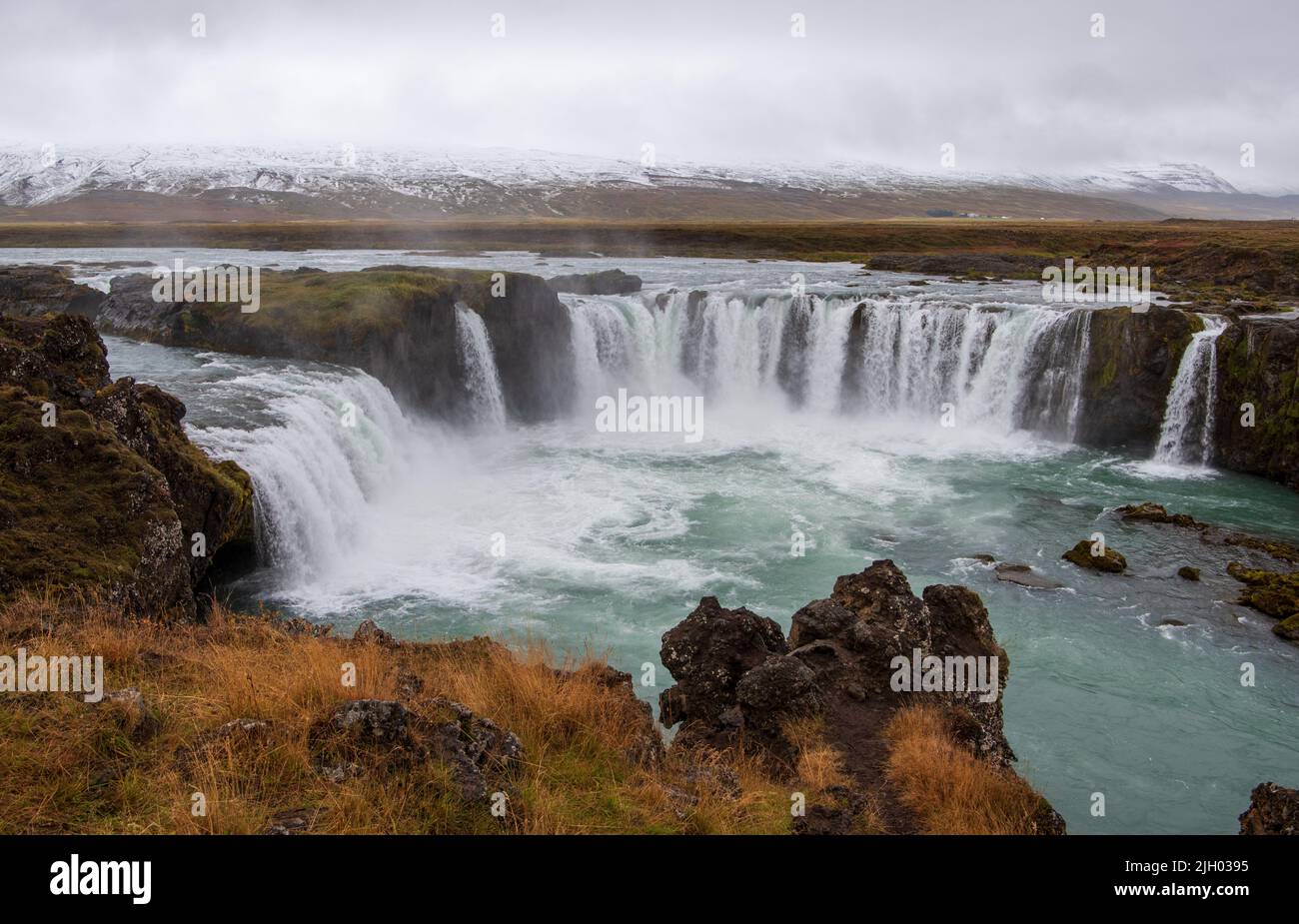 Goðafoss is a waterfall in northern Iceland. It is located along the ...