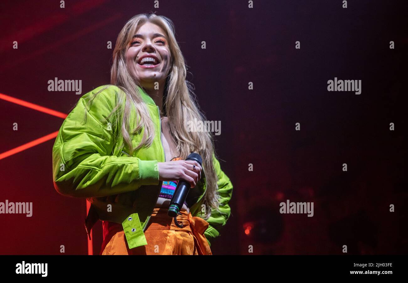 Becky Hill performing at the O2 Academy in Bournemouth 20.10.2021 ...
