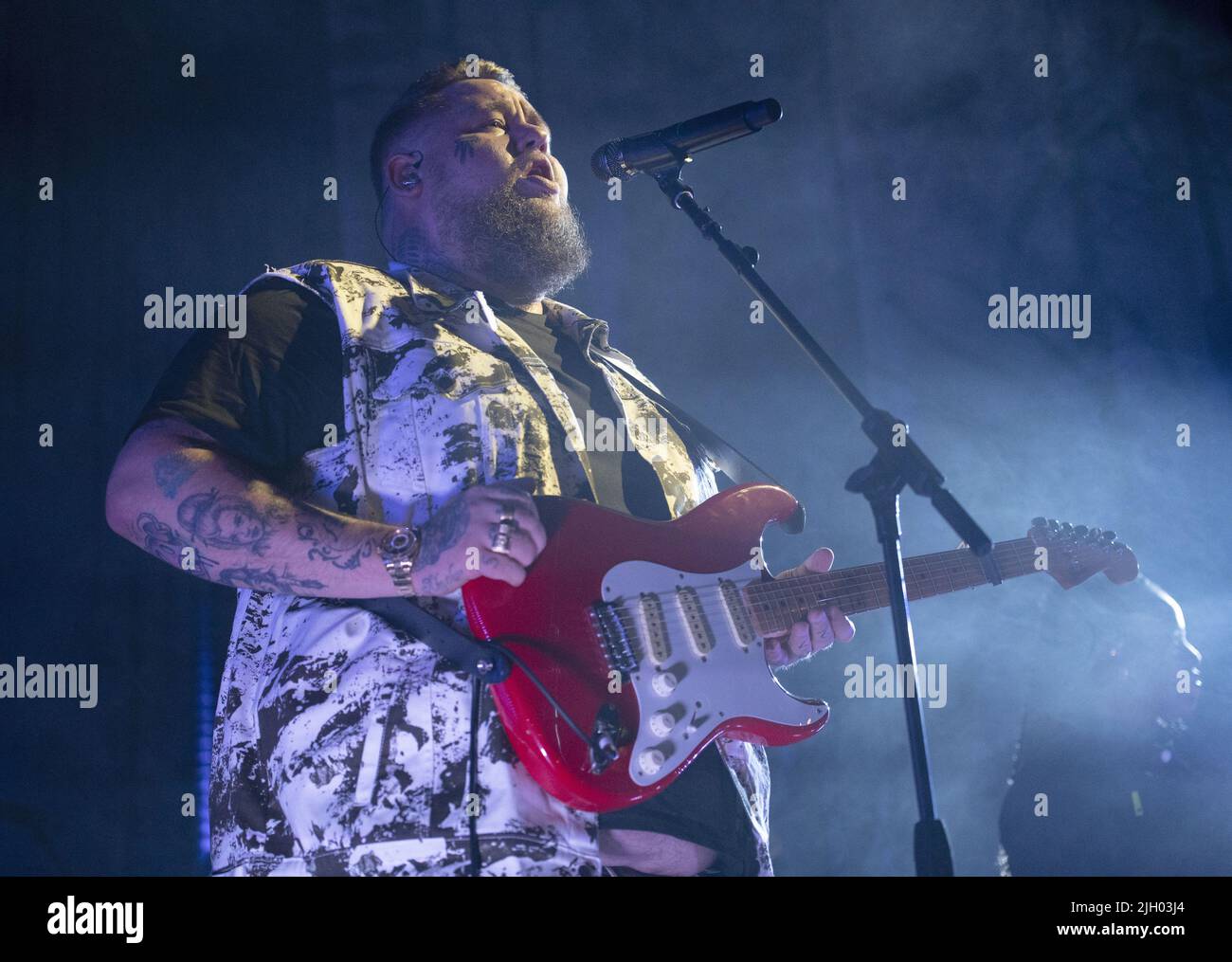 English singer, Rag'n'Bone Man, performing in concert at the O2 Academy ...