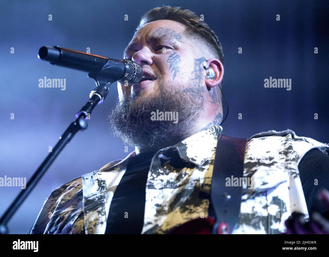 English singer, Rag'n'Bone Man, performing in concert at the O2 Academy ...