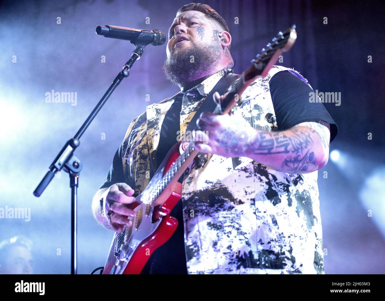 English singer, Rag'n'Bone Man, performing in concert at the O2 Academy ...