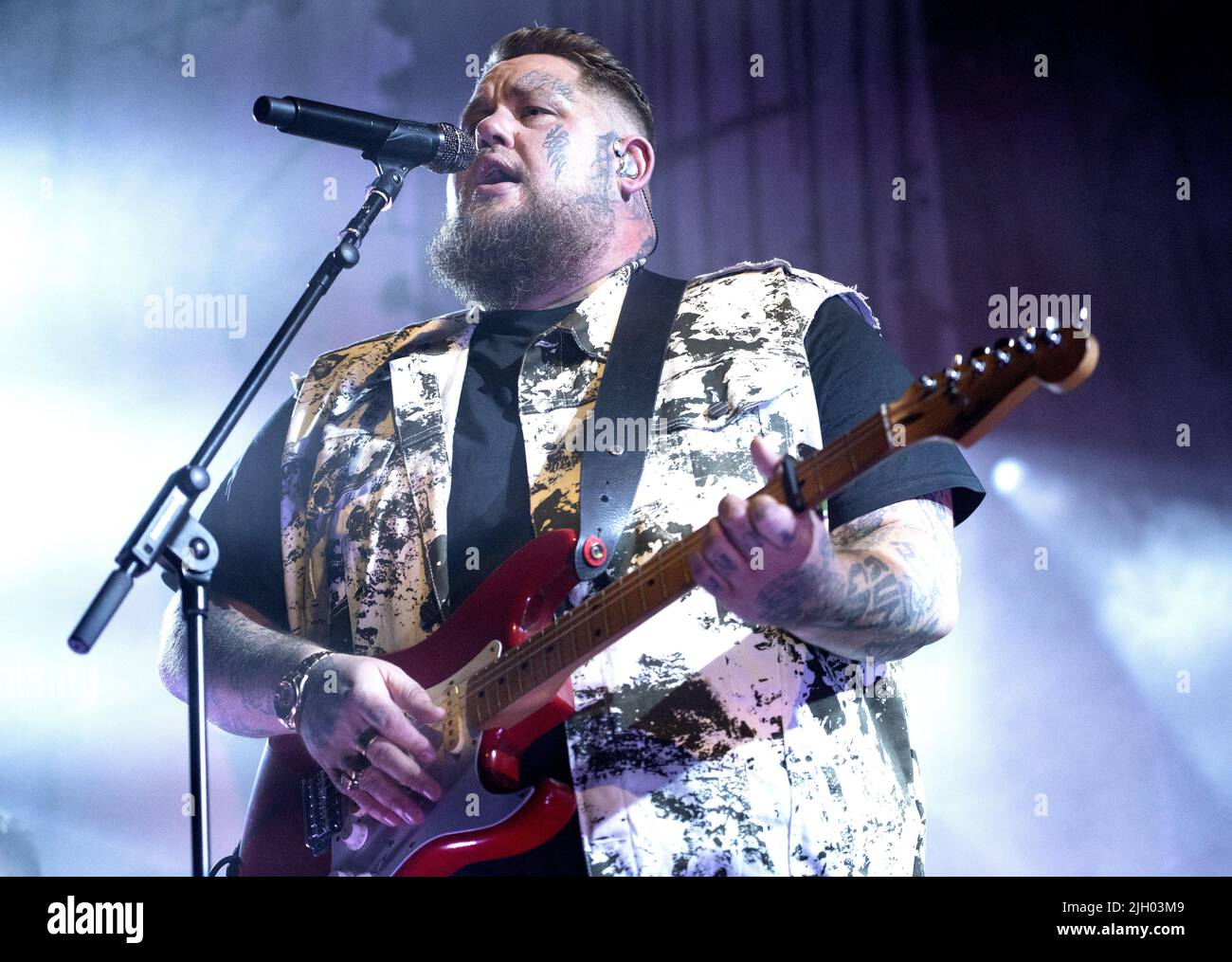 English singer, Rag'n'Bone Man, performing in concert at the O2 Academy ...