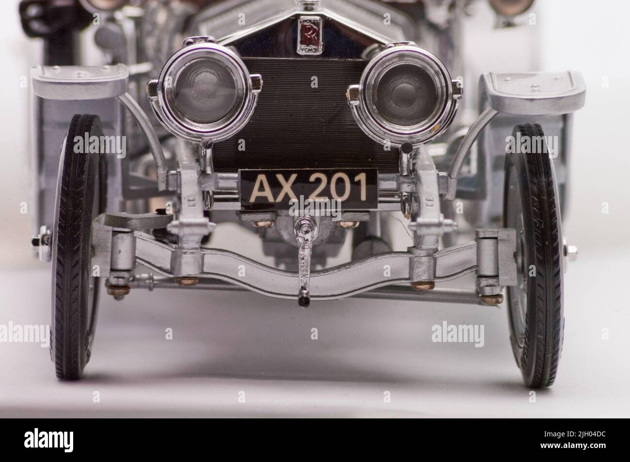 Rolls Royce silver ghost toy car Stock Photo - Alamy