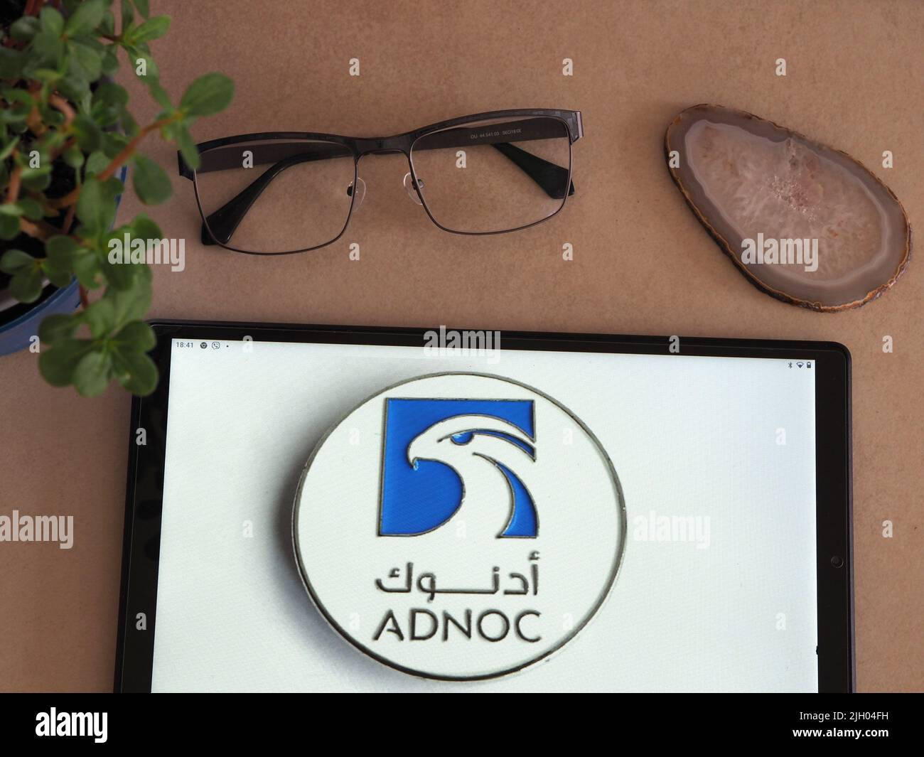 Adnoc logo hi-res stock photography and images - Alamy