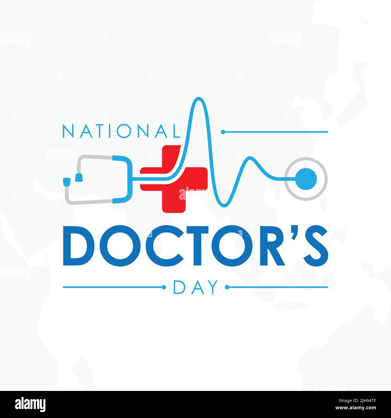 Typography letter National Doctors Day design background. Letter ...