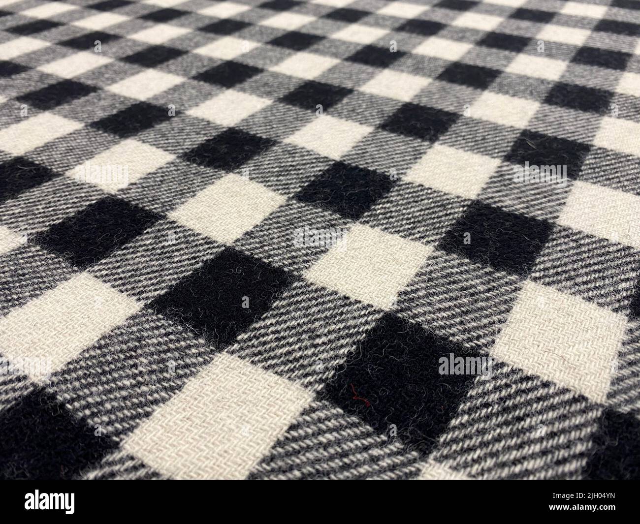 Black and white plaid texture hi-res stock photography and images - Alamy