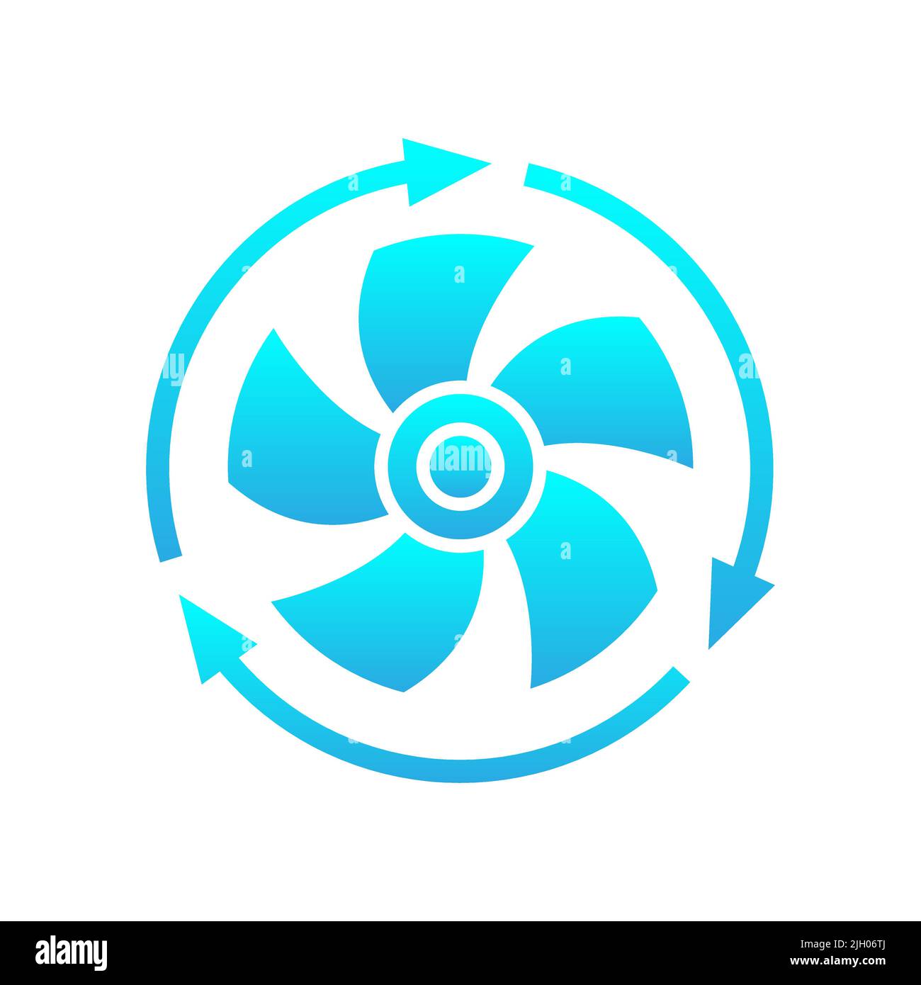 Cooling system vector logo, air con icon isolated on white background ...
