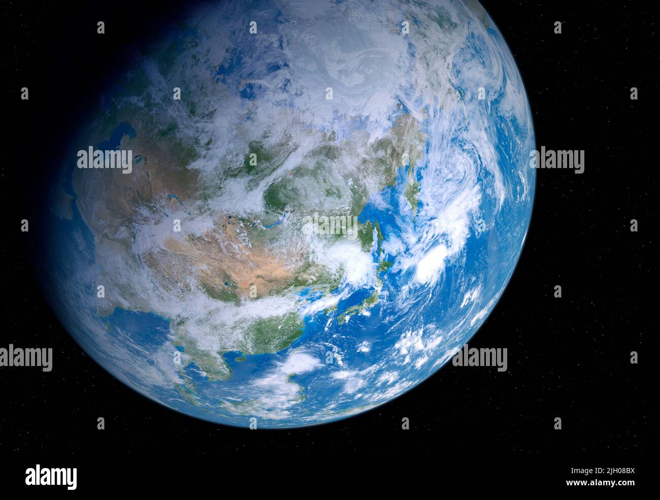 Tunguska event impact point, illustration Stock Photo - Alamy