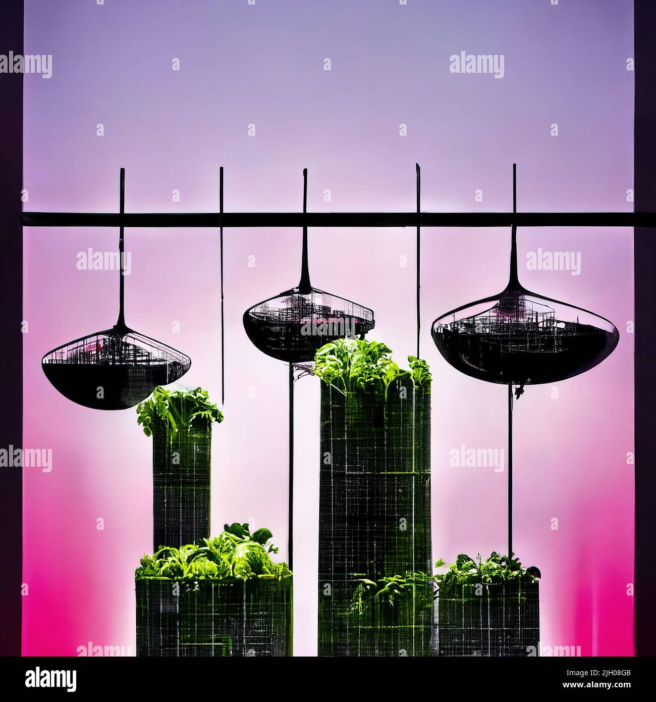 Vertical farming, conceptual illustration Stock Photo - Alamy