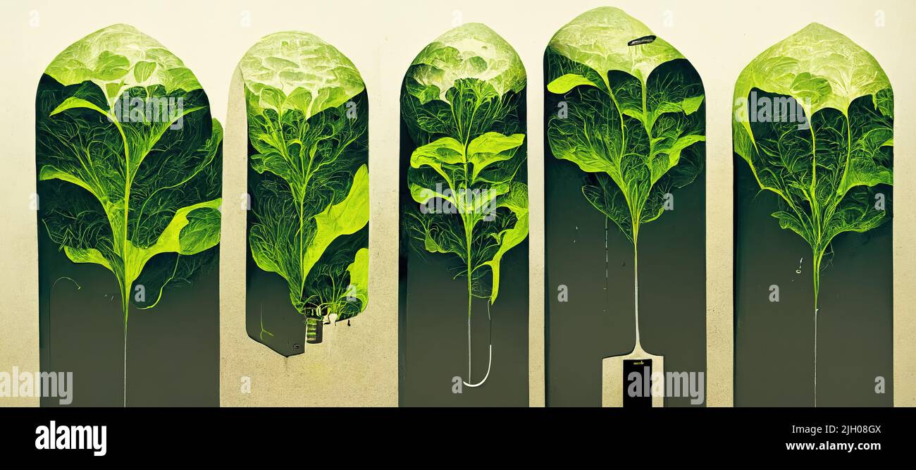 Vertical farming, conceptual illustration Stock Photo - Alamy