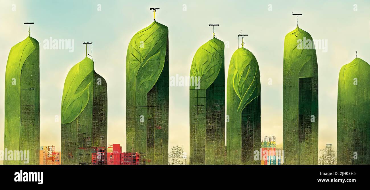 Vertical farming, conceptual illustration Stock Photo - Alamy