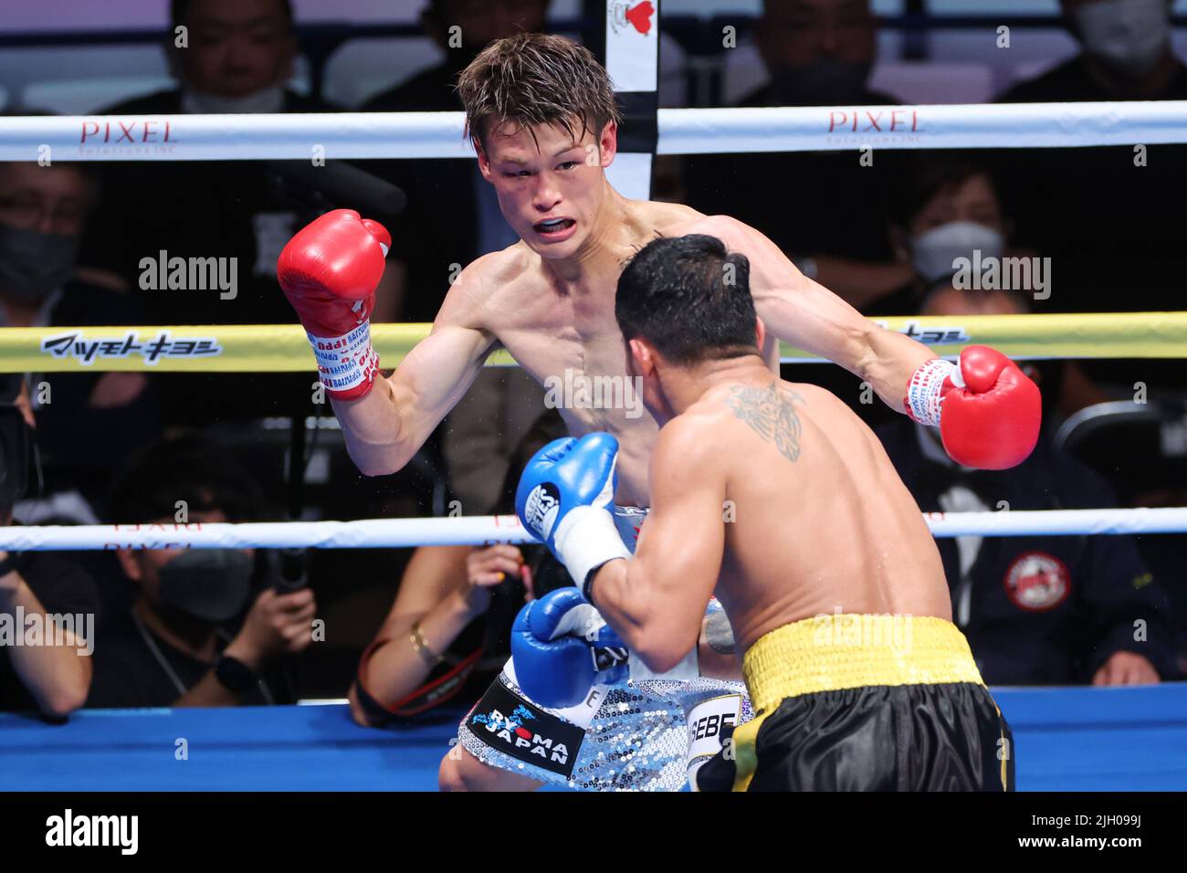 Tokyo, Japan. 13th July, 2022. Hayato Tsutsumi (JPN) Boxing : 8R ...
