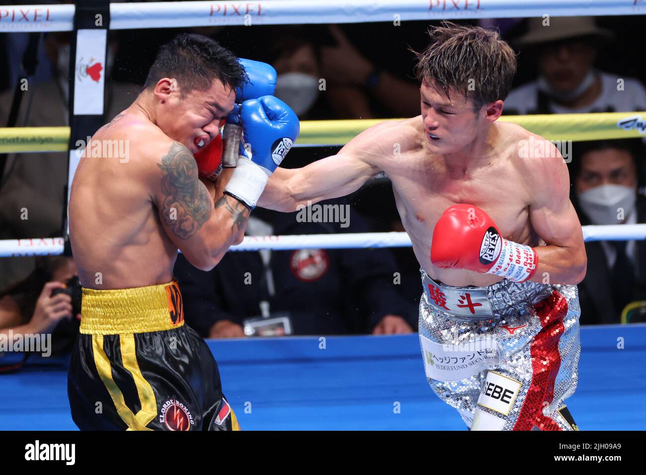 Tokyo, Japan. 13th July, 2022. Hayato Tsutsumi (JPN) Boxing : 8R ...