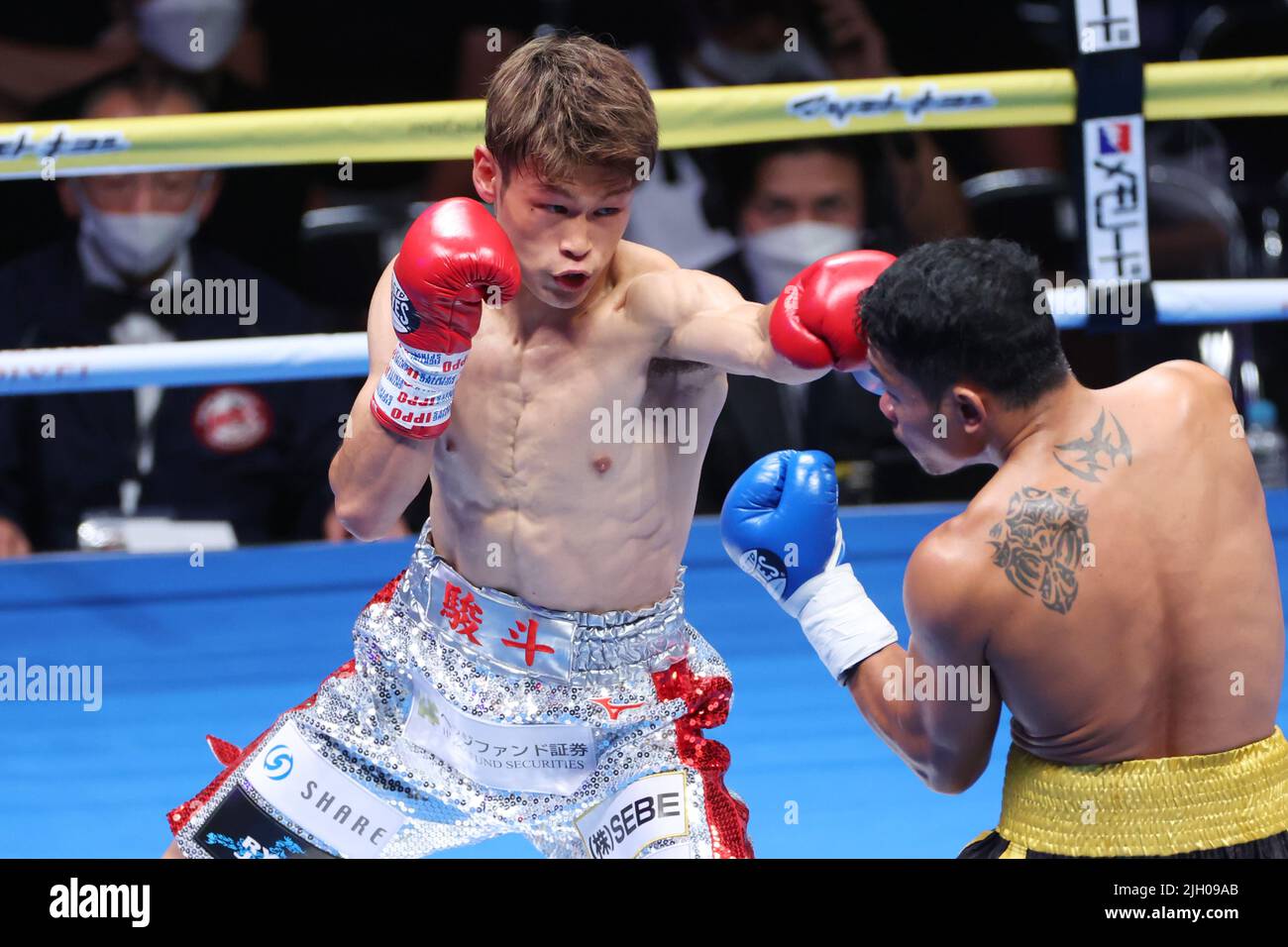 Tokyo, Japan. 13th July, 2022. Hayato Tsutsumi (JPN) Boxing : 8R ...