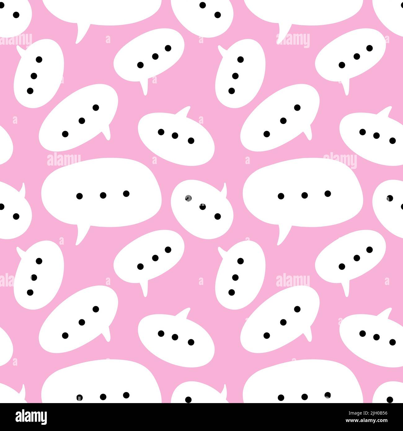 Messages seamless cartoon text bubble pattern for wrapping paper and ...