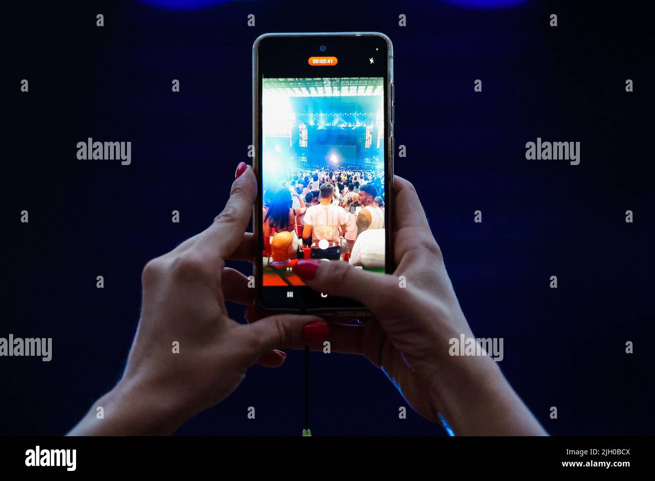 Alessandra Amoroso fans during Tutto Accade 2022 at San Siro Stadium on ...