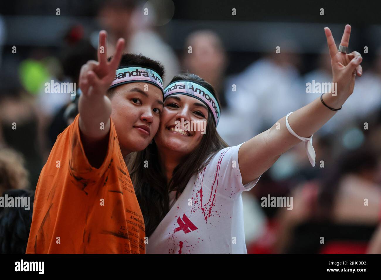 Alessandra Amoroso fans during Tutto Accade 2022 at San Siro Stadium on ...