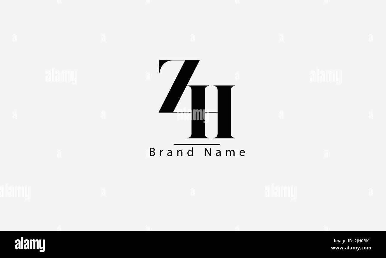 Alphabet letters Initials Monogram logo ZH HZ Z H Stock Vector Image ...