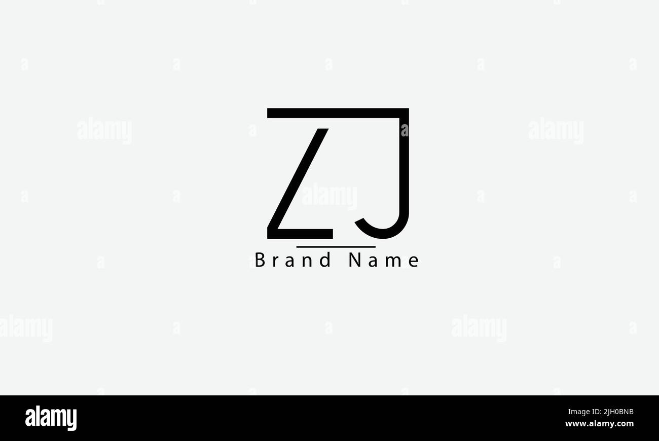 Zj initials logo Stock Vector Images - Alamy