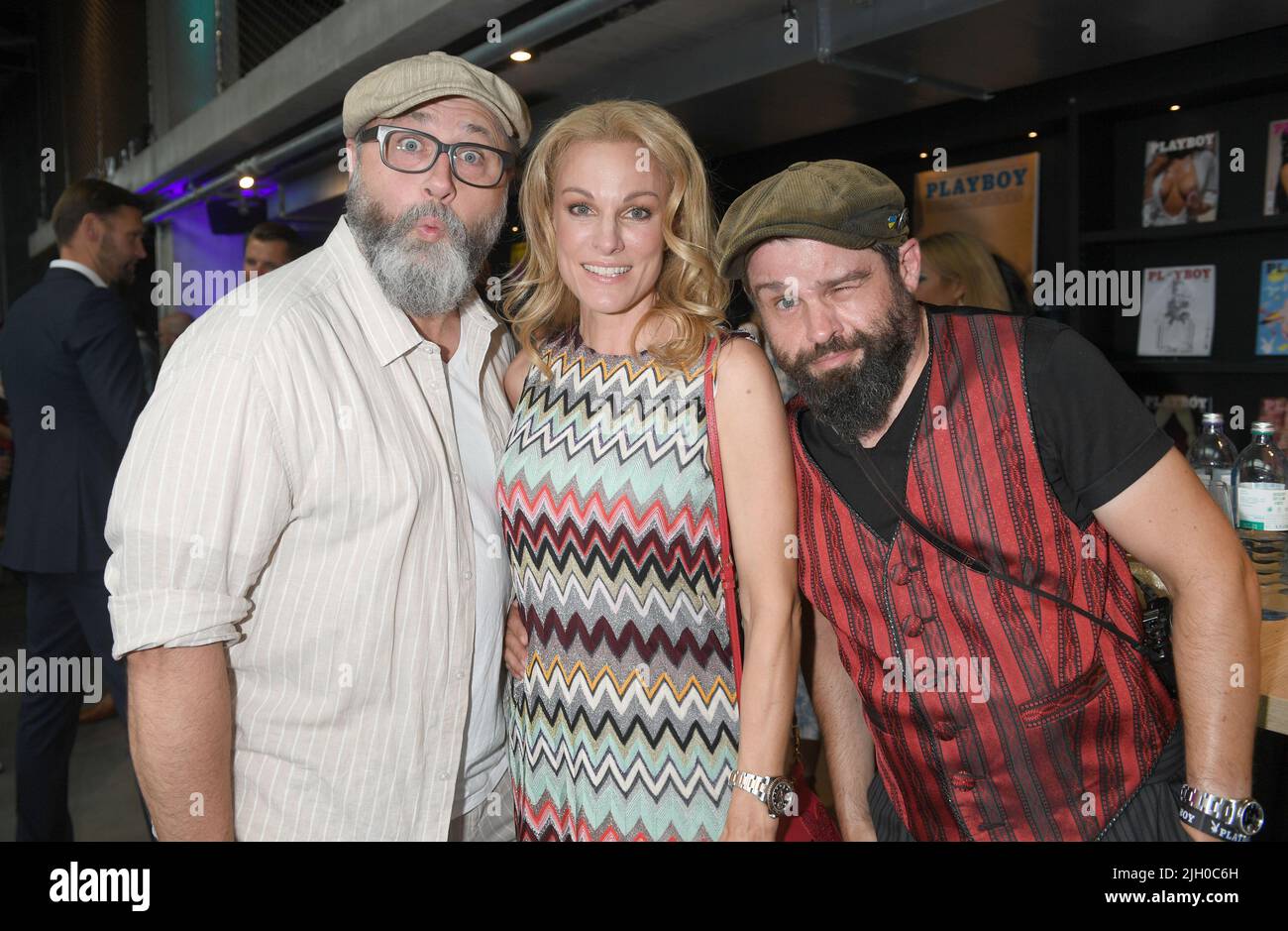 Munich, Germany. 13th July, 2022. Presenter Alexander Onken (l-r ...