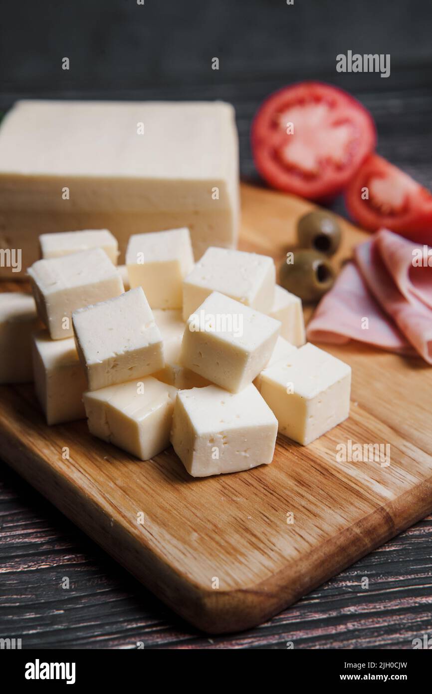 Mexican Chihuahua cheese or mennonite cheese from Mexico Latin America ...