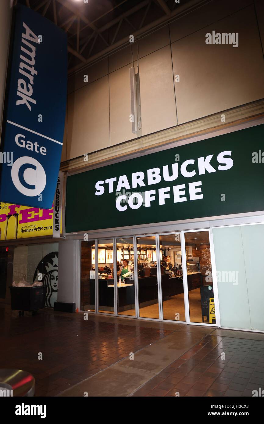 Washington, DC, USA. 13th July, 2022. Exterior view of a Starbucks at ...