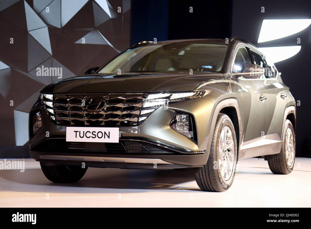 The launch of fourth generation TUCSON SUV at the Taj Palace hotel in ...