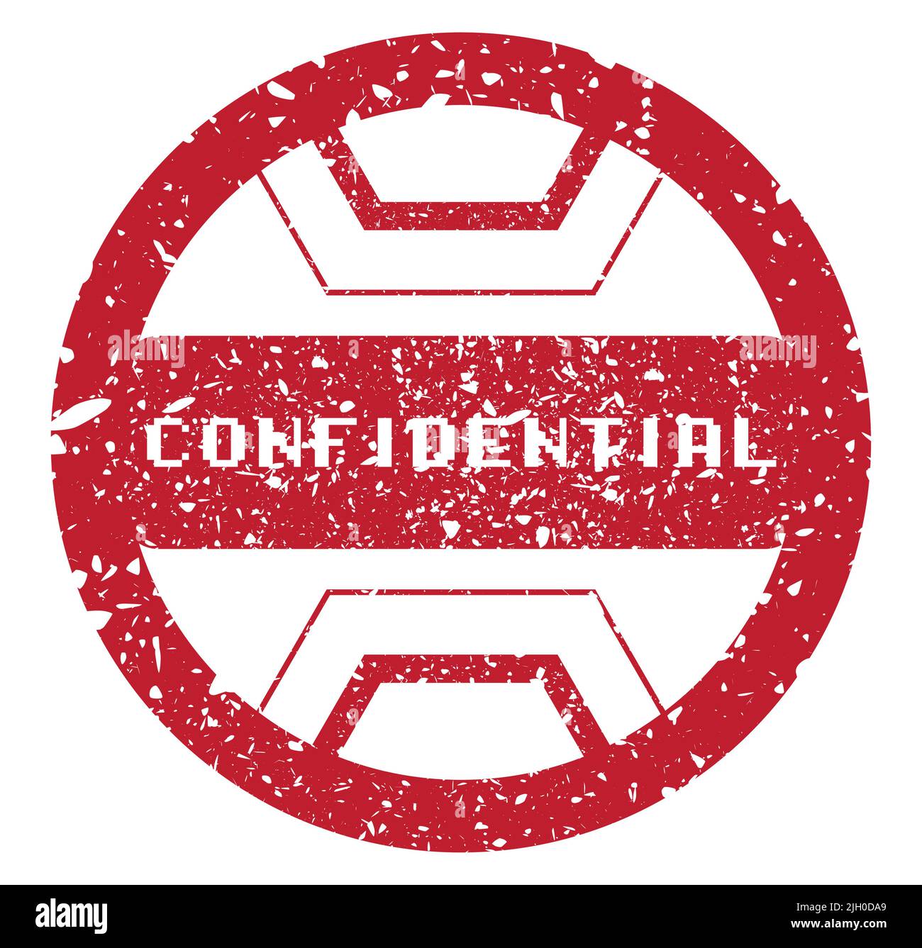 Simple vintage rubber stamp with Confidential text Stock Vector Image ...