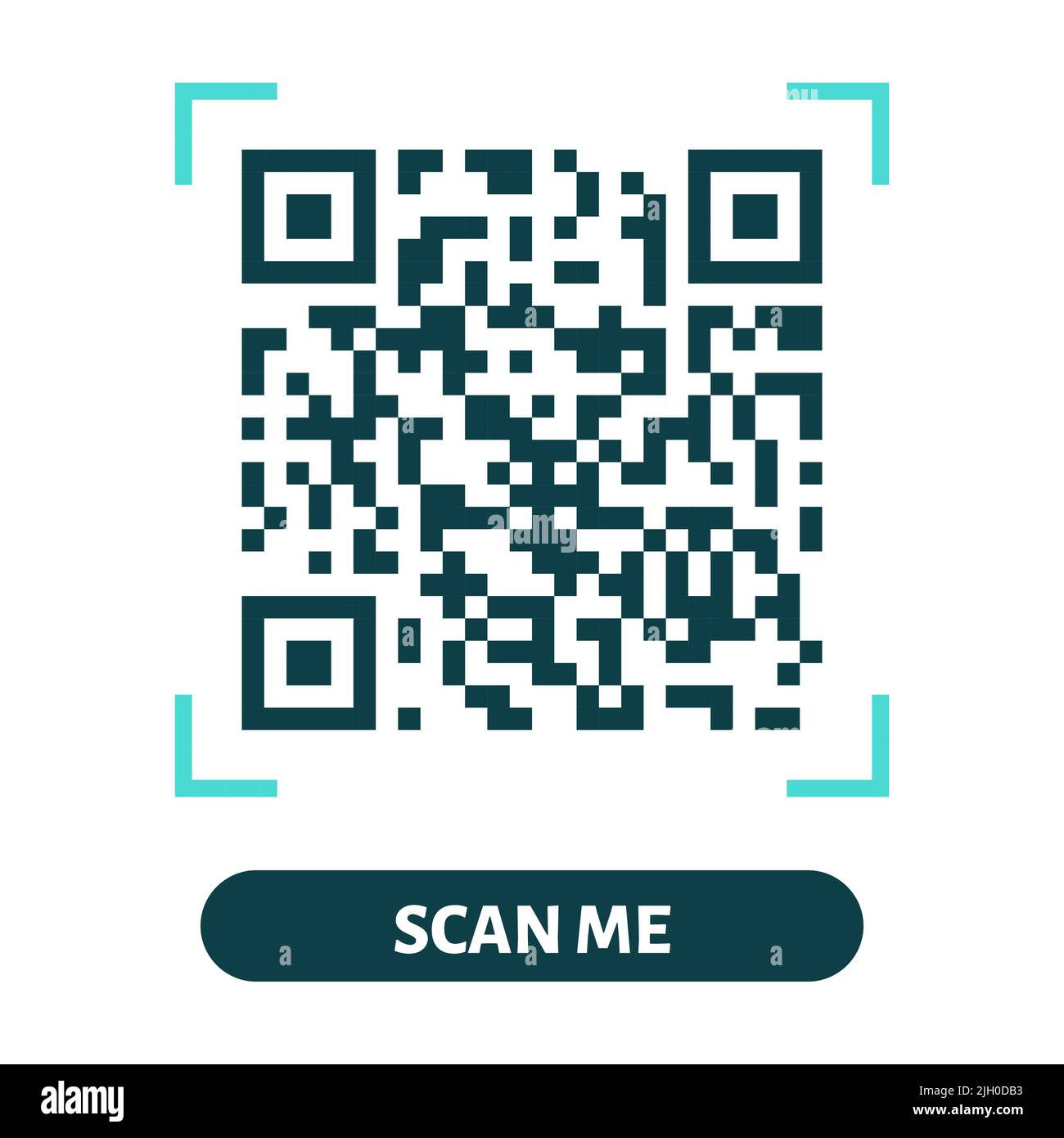 Scan me QR code design. QR code for payment, text transfer with scan me ...