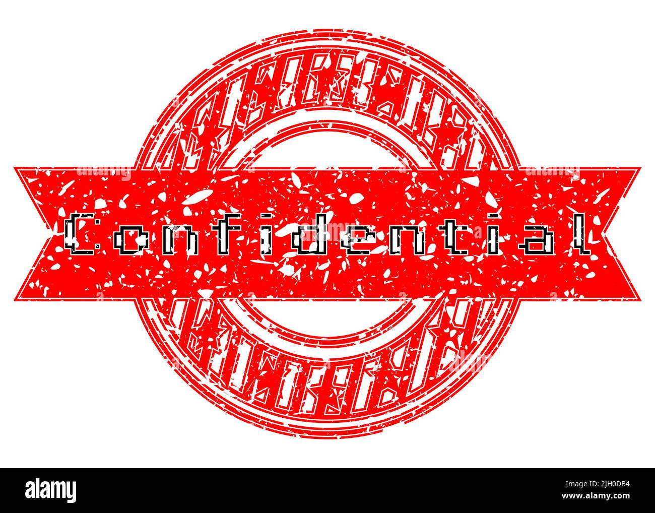Simple vintage rubber stamp with Confidential text Stock Vector Image ...