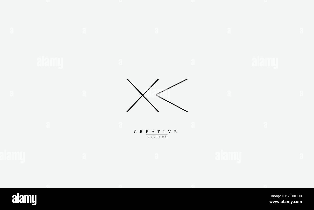 Alphabet letters Initials Monogram logo XK KX X K Stock Vector Image ...