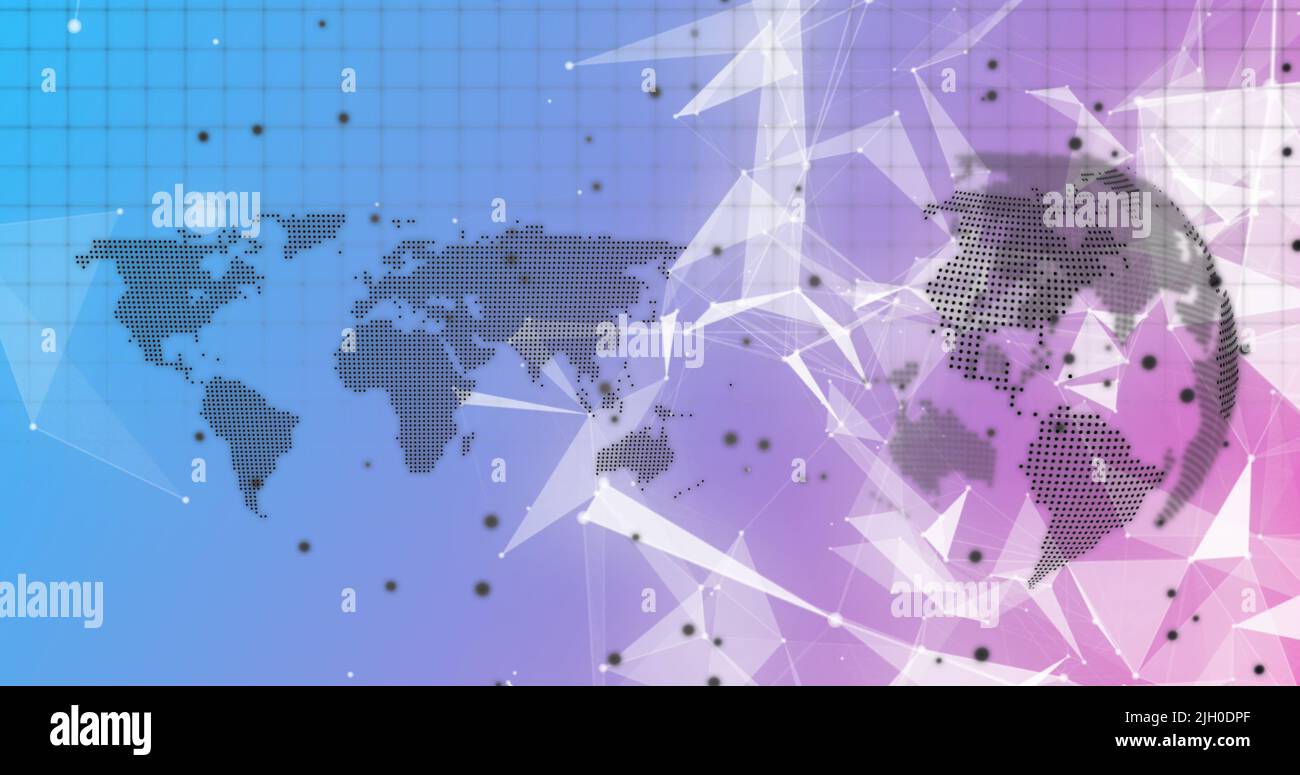 Communication world map hi-res stock photography and images - Alamy