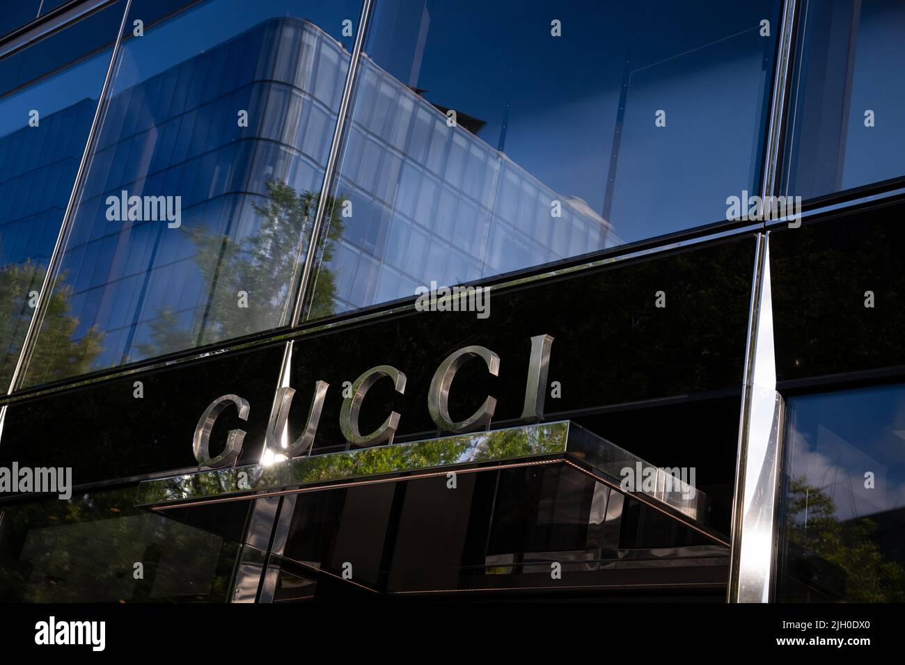 A general view of a Gucci store in downtown Washington, D.C., on ...