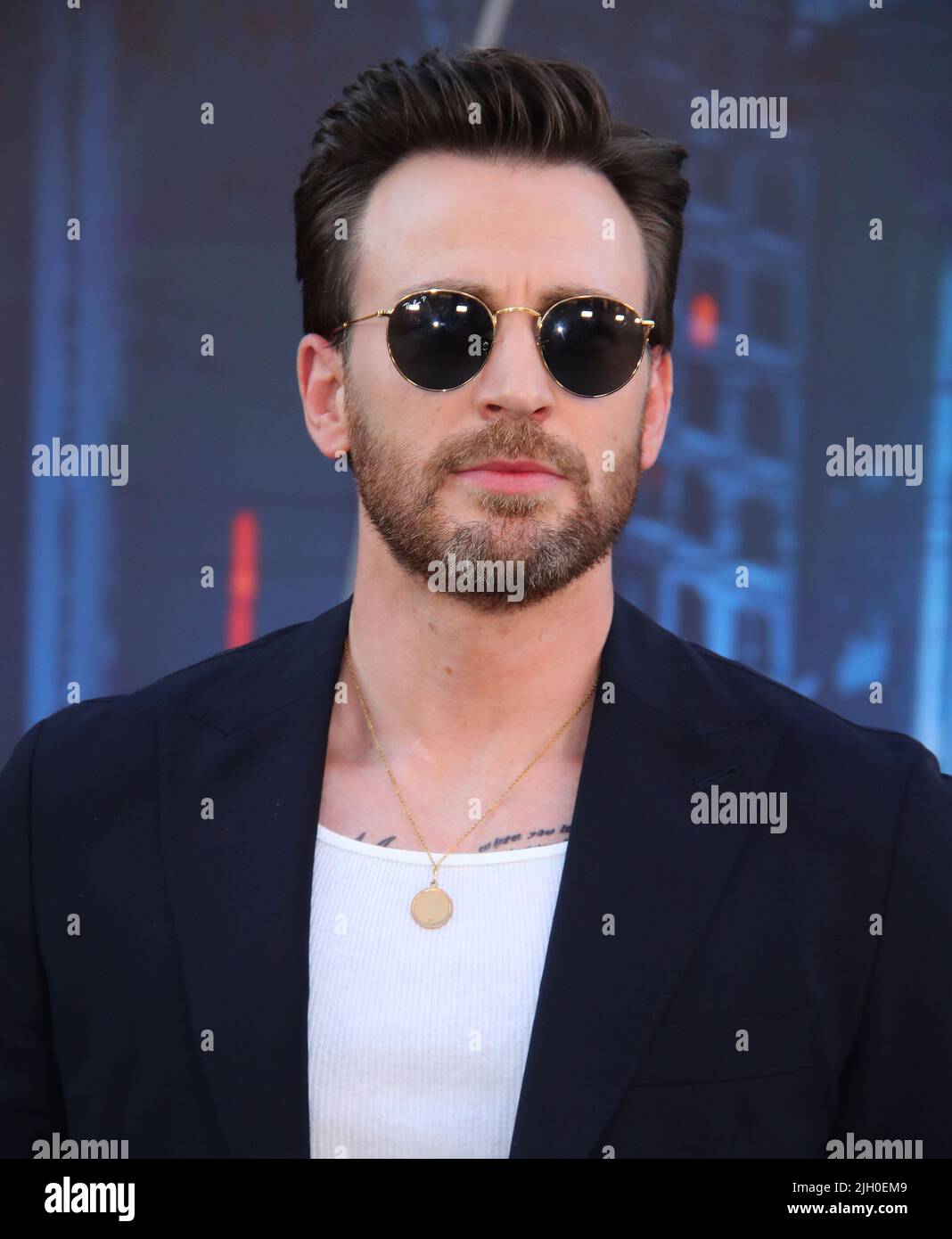 Hollywood, CA , July 13, 2022, Chris Evans arrives at THE GRAY MAN ...