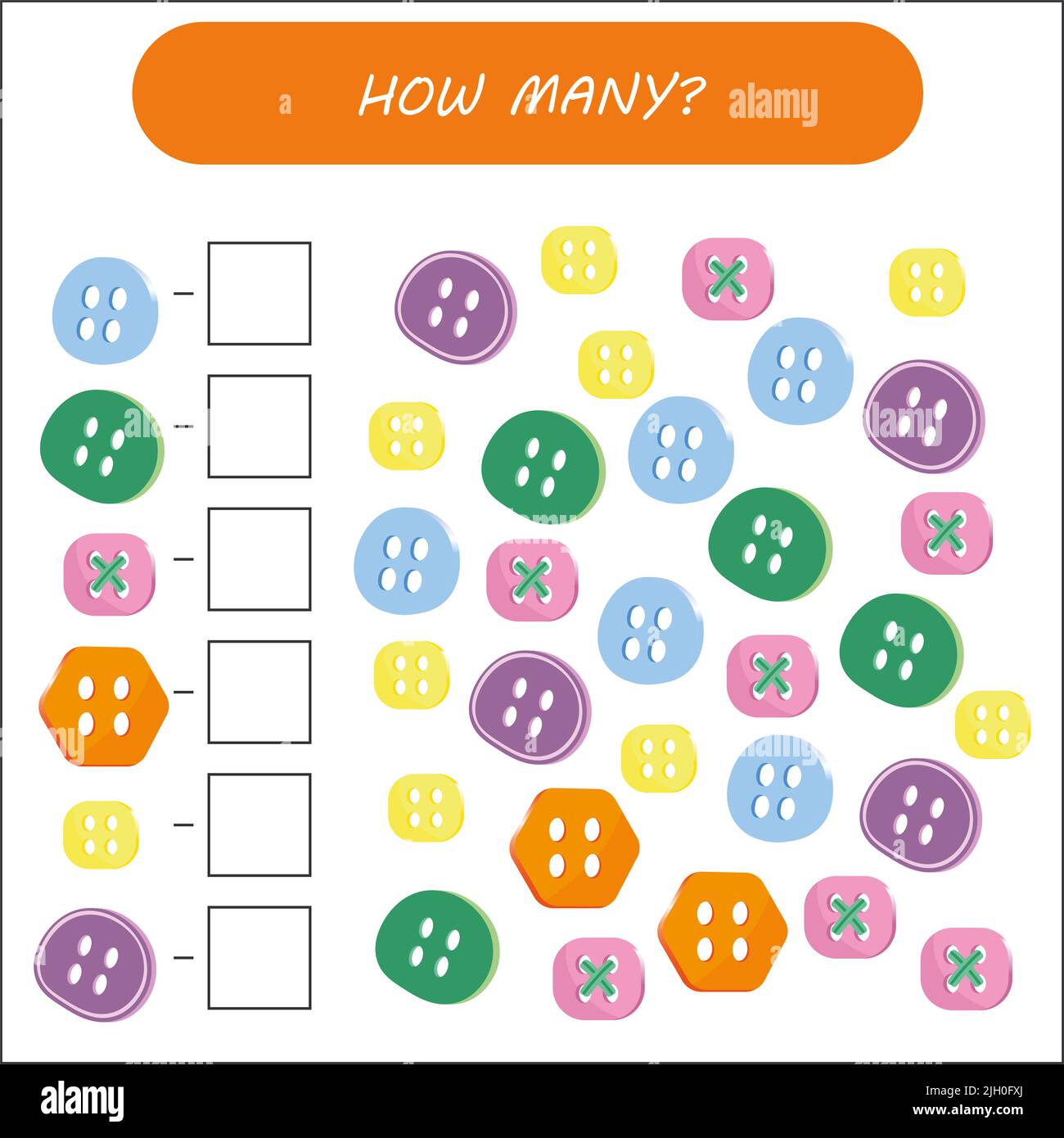 Counting Game for Preschool Children. Educational a mathematical game ...