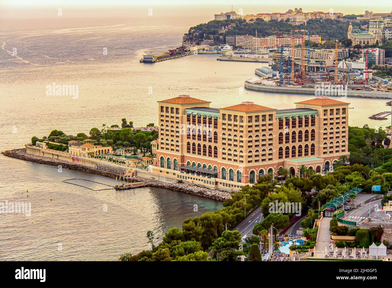 Monte Carlo, Monaco. Aerial cityscape image of Monte Carlo, Monaco ...