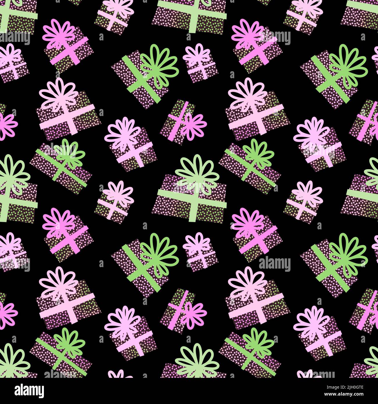 Christmas seamless present pattern for new year gifts and birthday ...