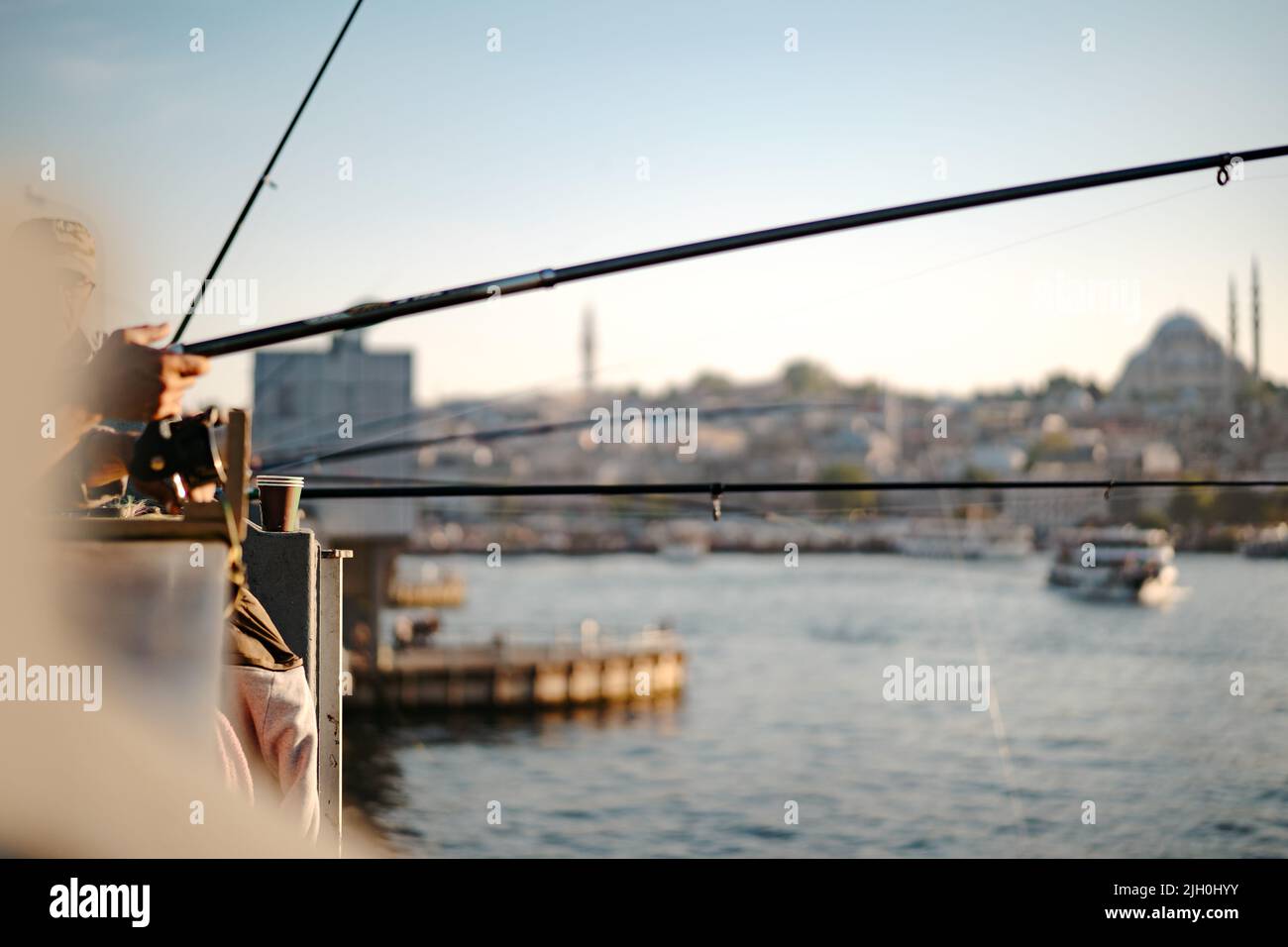 Cement pier during sunset in Istanbul, Turkey Stock Photo - Alamy