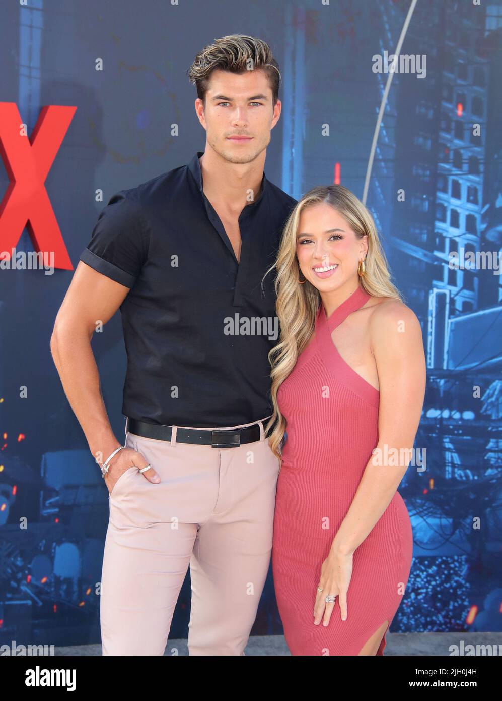 Hollywood, CA , July 13, 2022, Chase Mattson, Kelianne Stankus arrives ...