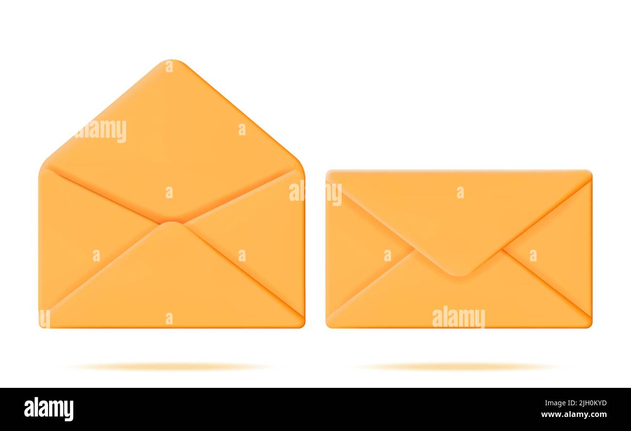 3d rendering mail icon Stock Vector Images - Alamy
